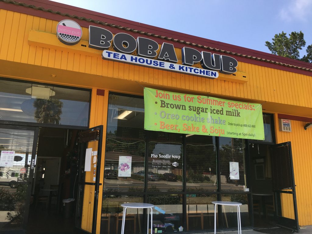 【サンノゼ】サイドメニューもおいしい穴場のボバティー専門店 ＃BOBA PUB（ボバ・パブ） | SF CLIP